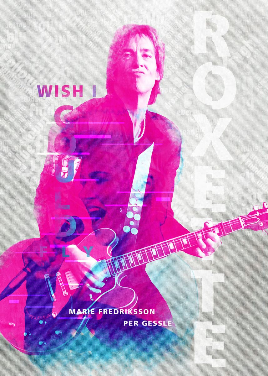 'ROXETTE' Poster, picture, metal print, paint by Em sandia | Displate