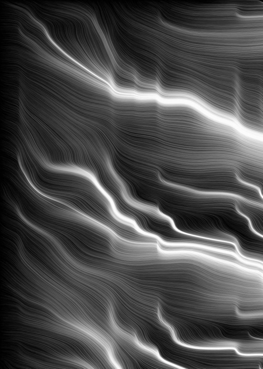 'Perlin Waves' Poster, picture, metal print, paint by Iurii Vlasenko ...