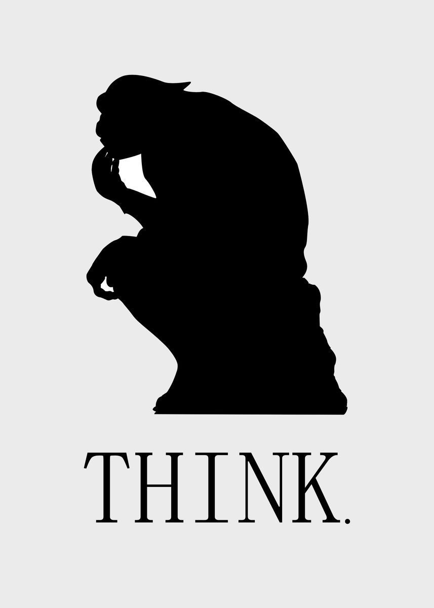 'The Thinker' Poster by Rabaukermann | Displate