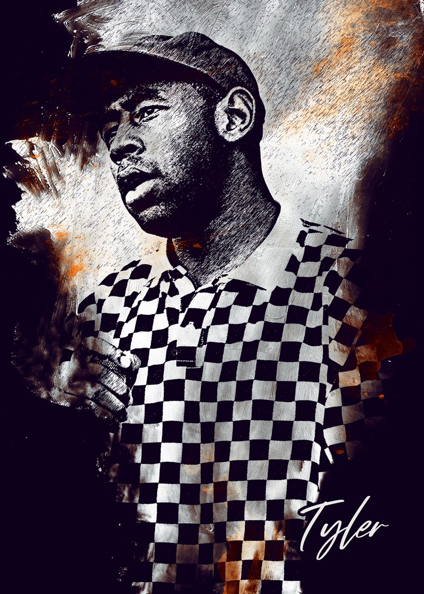 'TYLER THE CREATOR' Poster, picture, metal print, paint by SA KE | Displate