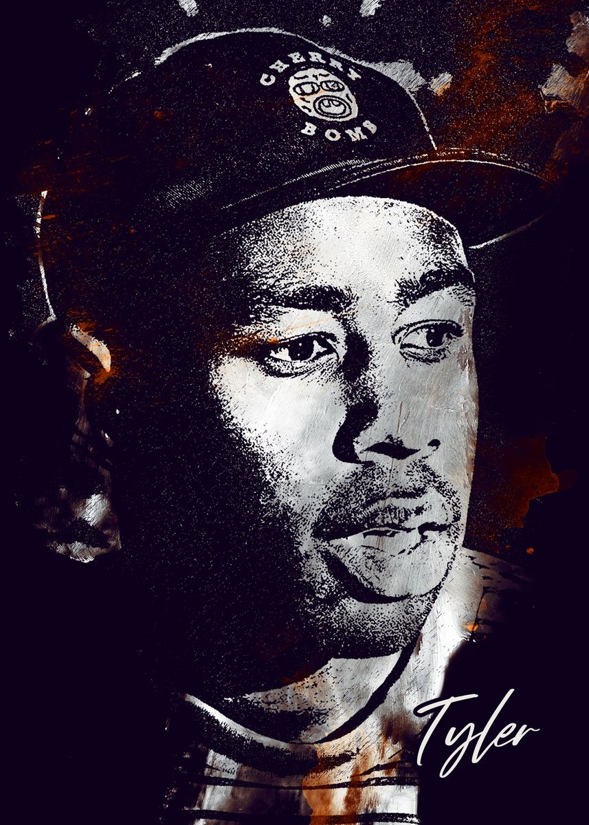 'TYLER THE CREATOR' Poster, picture, metal print, paint by SA KE | Displate
