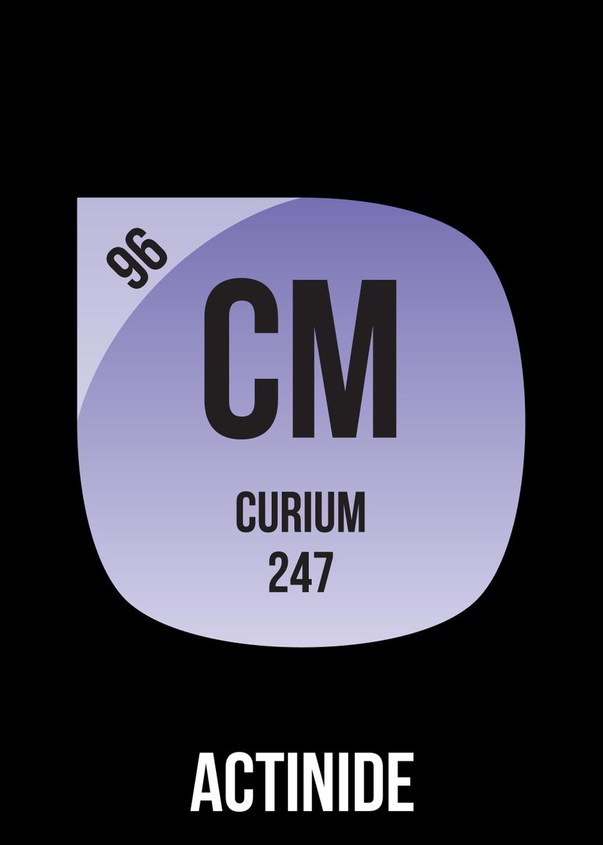 'Curium' Poster, picture, metal print, paint by Zero Nine | Displate