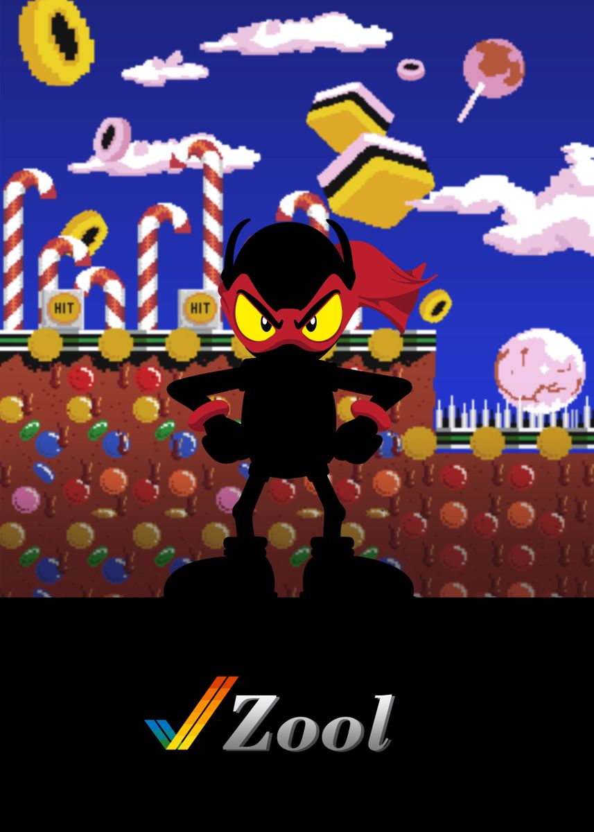 'Gaming Icons Zool' Poster, picture, metal print, paint by John Child ...