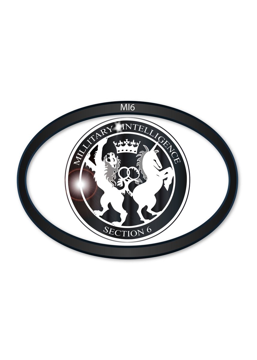 'MI6 Oval Badge' Poster, picture, metal print, paint by HomeStead ...