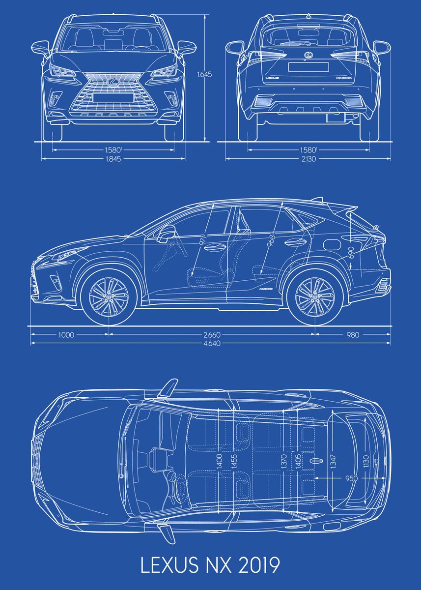 'Lexus NX 2019' Poster, picture, metal print, paint by Don Shop | Displate