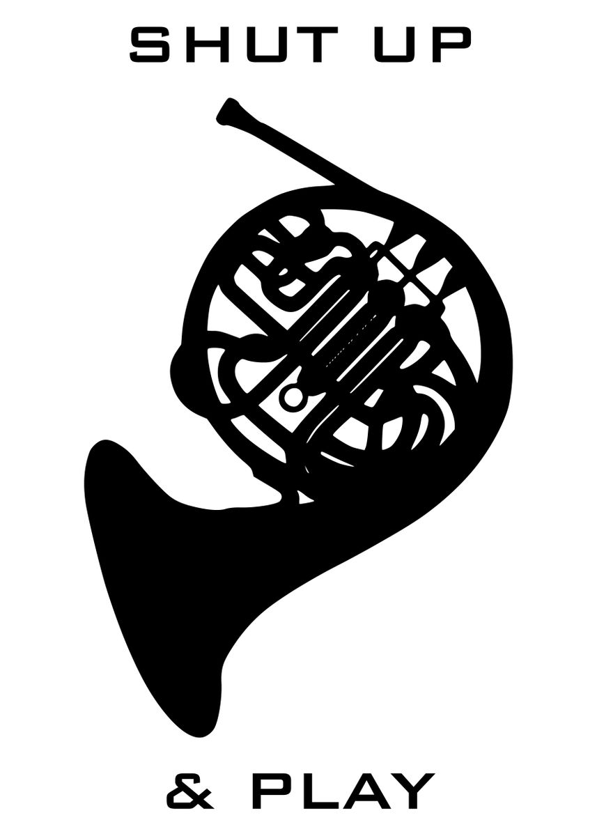 'French Horn' Poster, picture, metal print, paint by Josh B | Displate