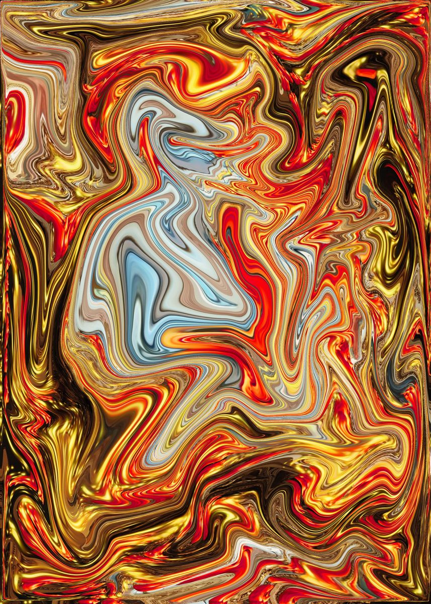 'Melted Marble' Poster, picture, metal print, paint by Ricksstims ...