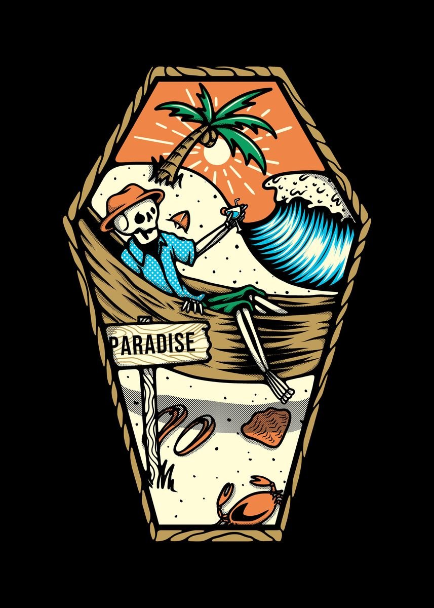 'Paradise' Poster by Quilimo Studio | Displate