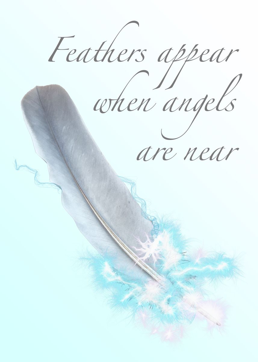 'Angel Feather Light' Poster by Dave Foster | Displate