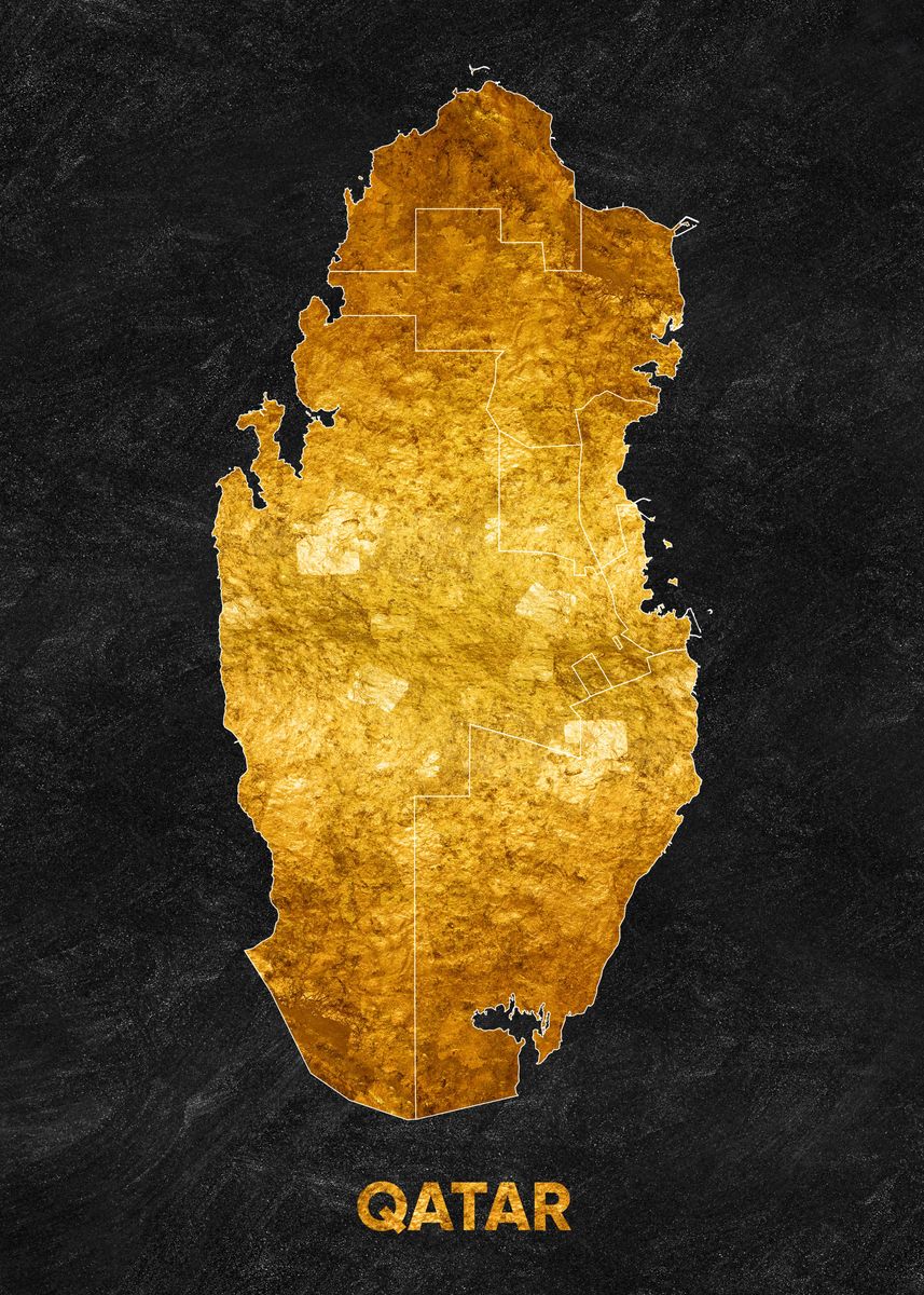 'Qatar' Poster by SplashDesign | Displate