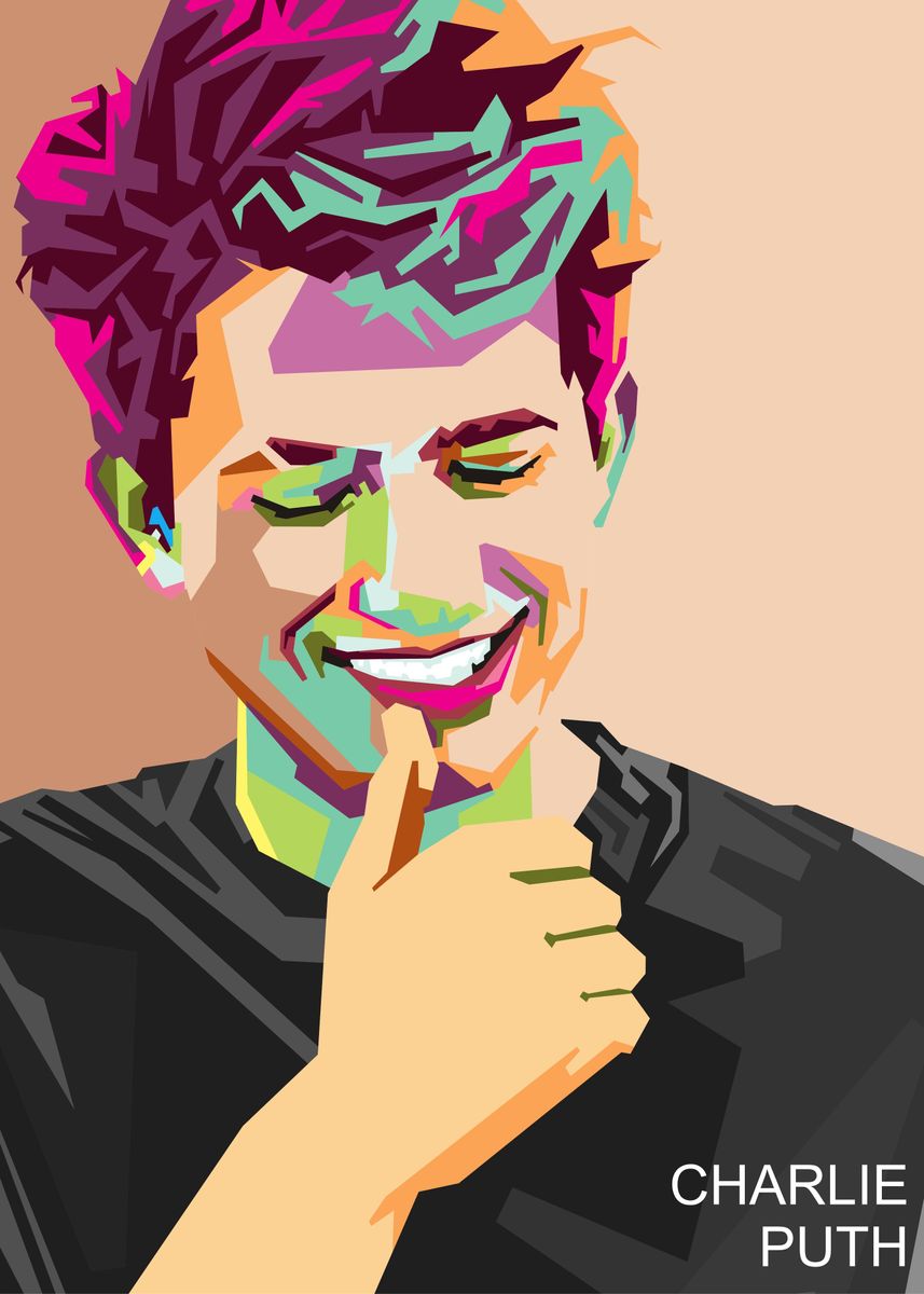 'charlie puth' Poster, picture, metal print, paint by Rifai Setyo ...