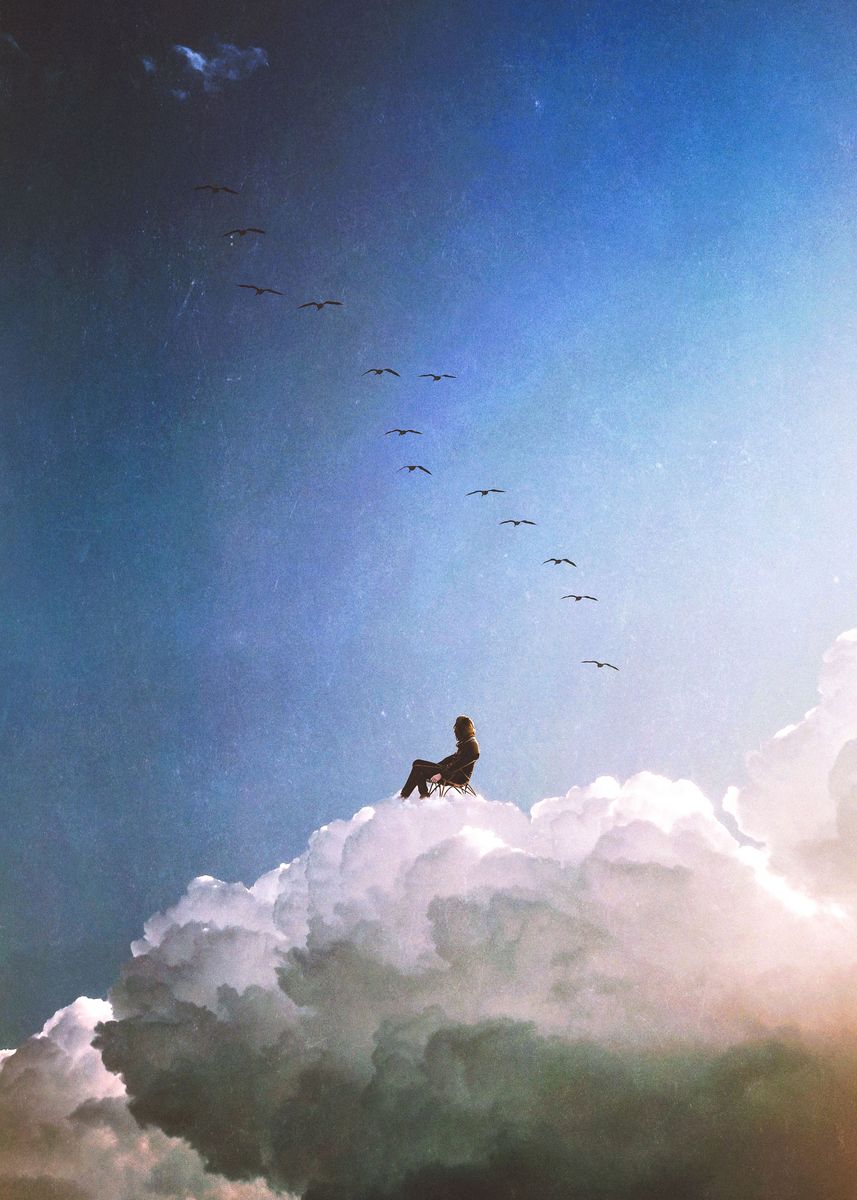 'Loner' Poster, picture, metal print, paint by seam less | Displate