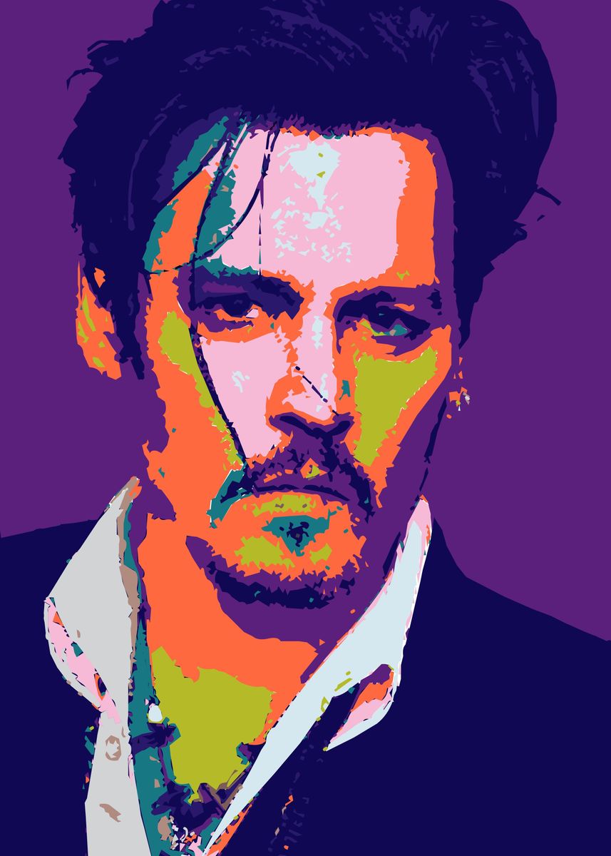 'Johnny Depp' Poster, picture, metal print, paint by Andre Fahrizal ...