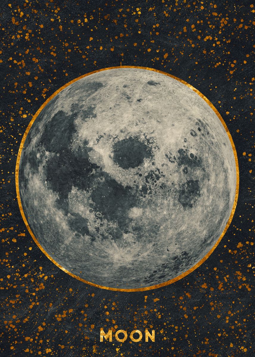 'Moon' Poster by SplashDesign | Displate