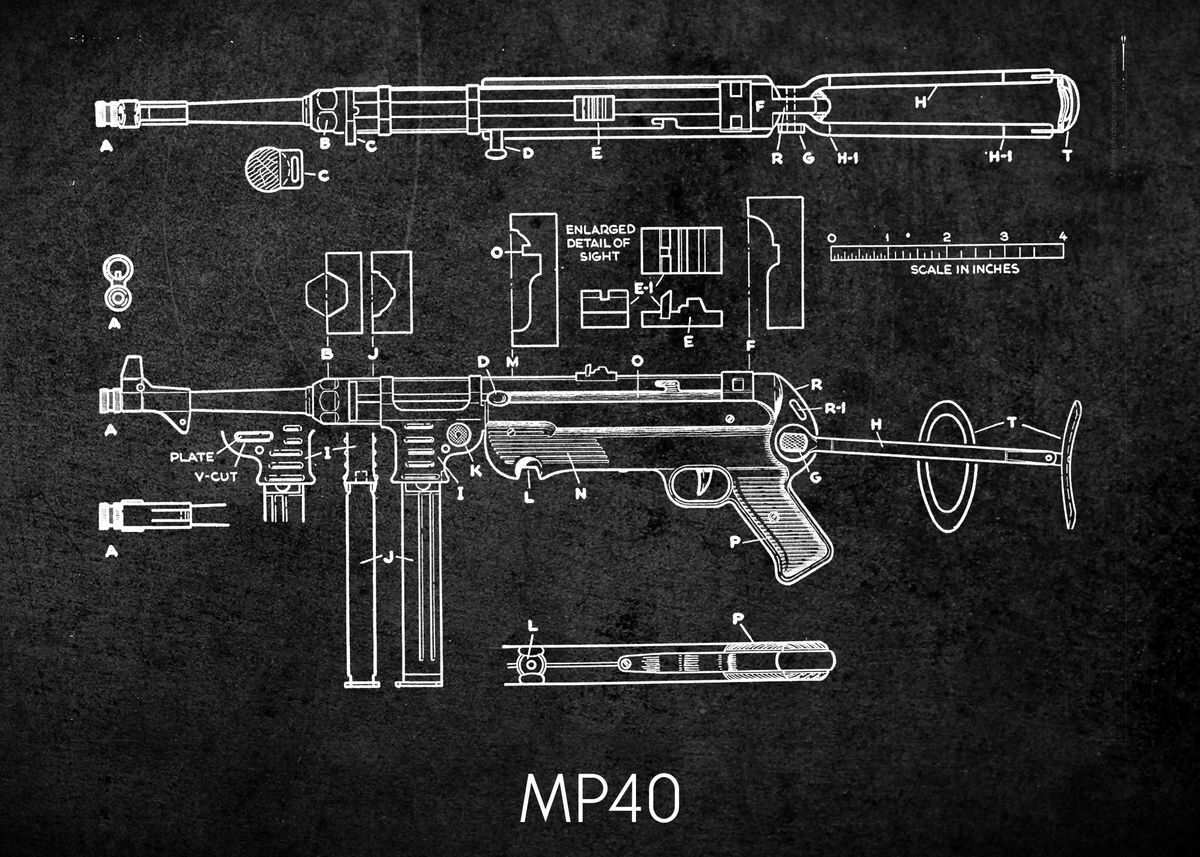 'MP40' Poster by Don Shop | Displate
