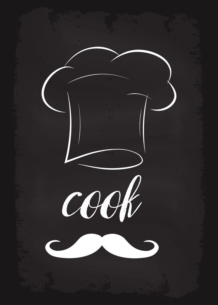 'Chef' Poster, picture, metal print, paint by dkDesign | Displate