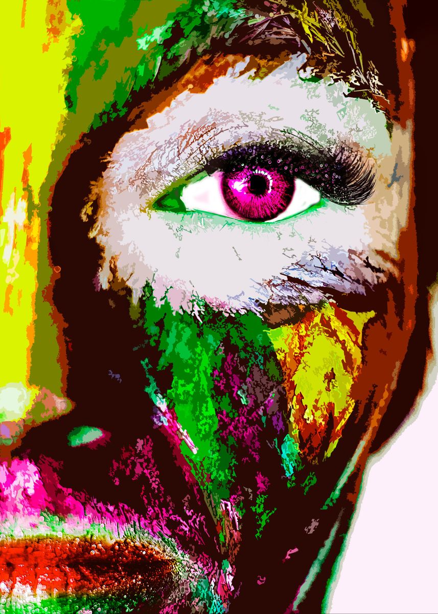 'Man is color' Poster by Cat13World | Displate