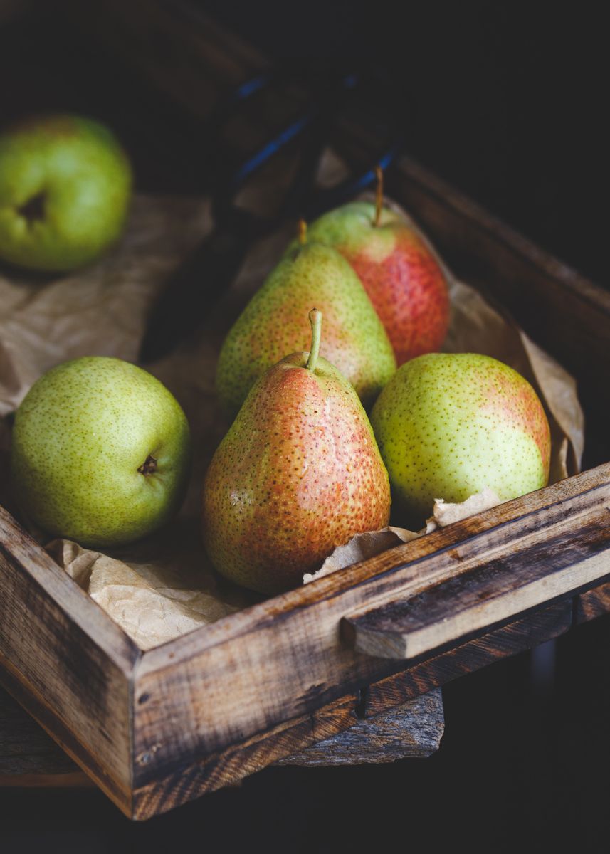 'Fresh Forelle pear' Poster, picture, metal print, paint by TaTu Art ...