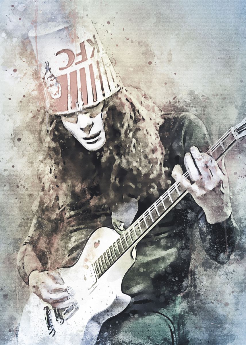 'Buckethead Vintage' Poster by Muhammad Irsan | Displate