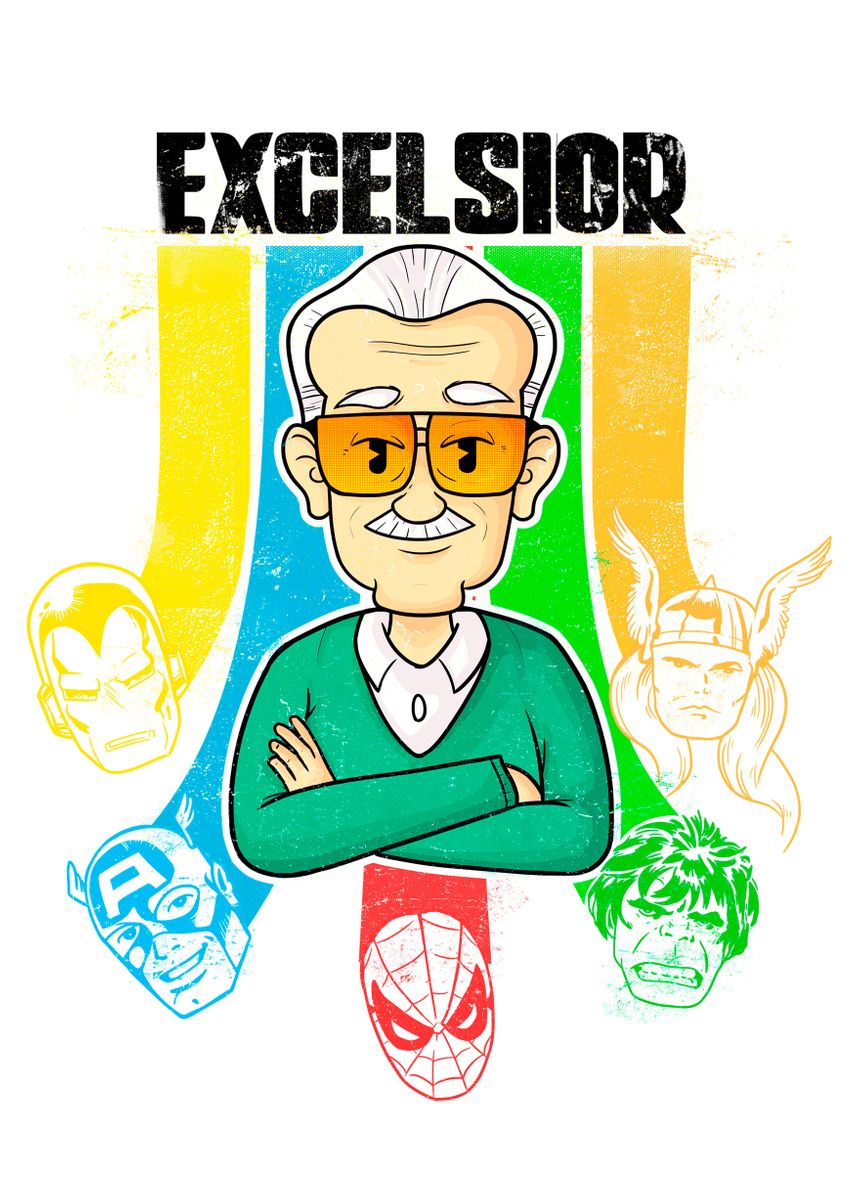 'Excelsior' Poster, picture, metal print, paint by Eoli Studio | Displate