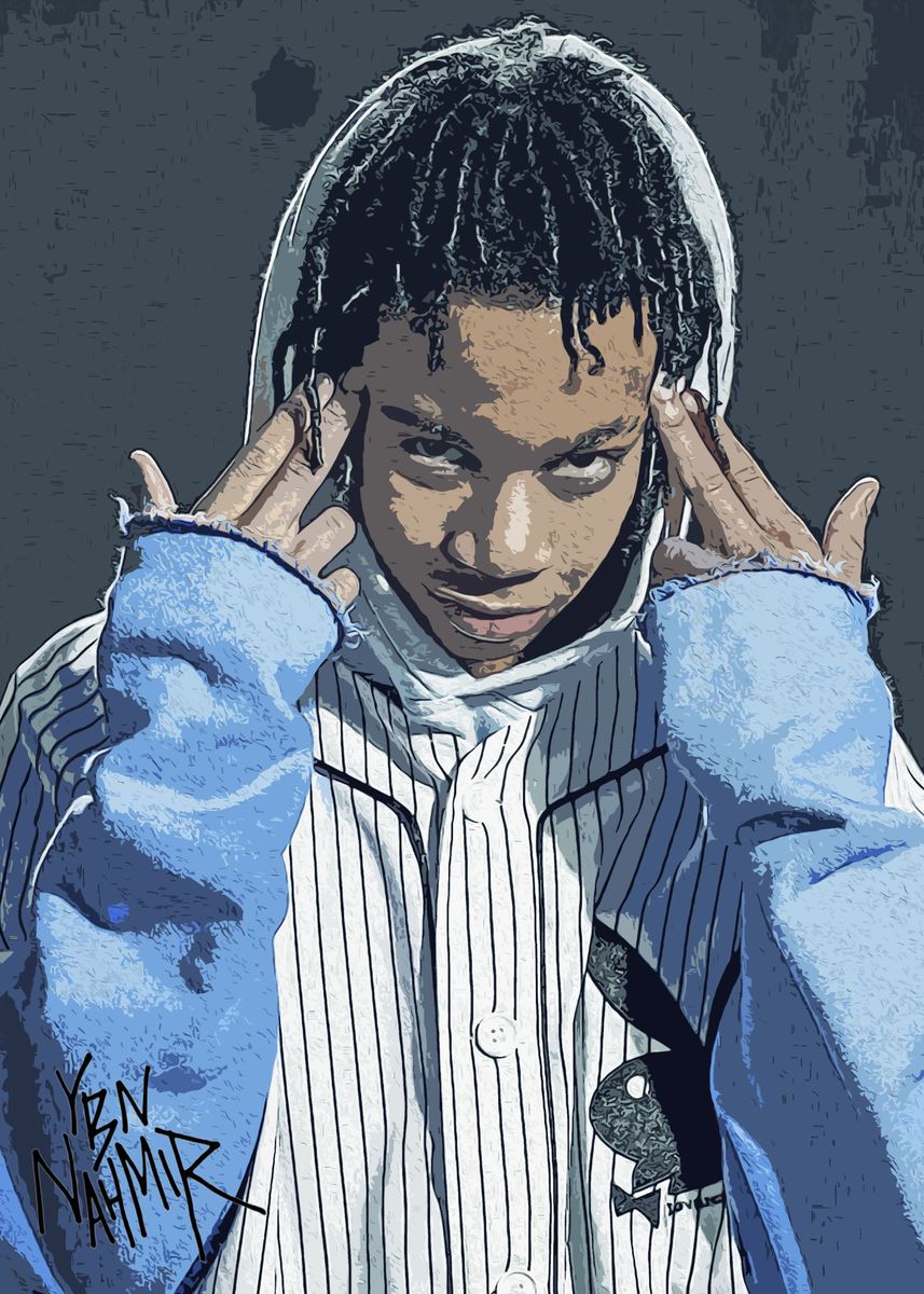 'YBN Nahmir' Poster, picture, metal print, paint by Dillon Holden ...