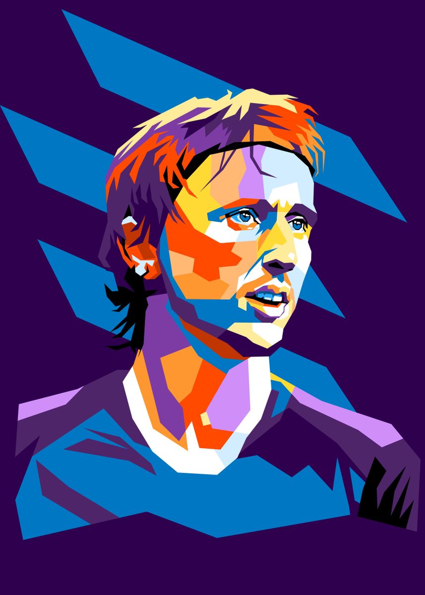 'Modric' Poster, picture, metal print, paint by Beny Rahmat Mulyadi ...