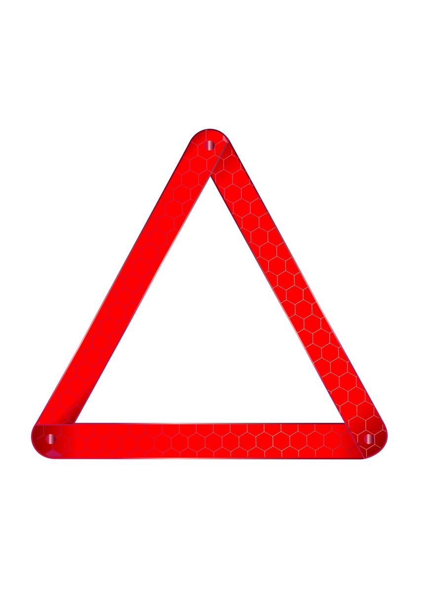 'Vehicle Warning Triangle' Poster, picture, metal print, paint by ...