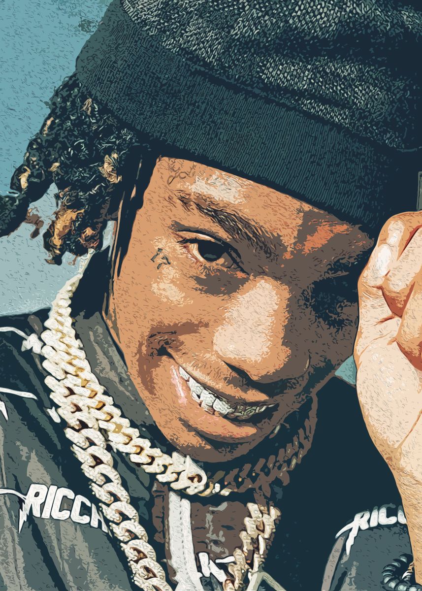 ' YNW Melly' Poster, picture, metal print, paint by Dillon Holden ...