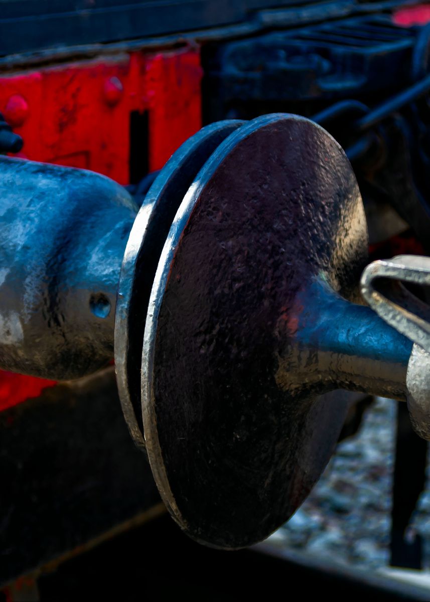 'Vintage Train Buffers' Poster, picture, metal print, paint by Art ...