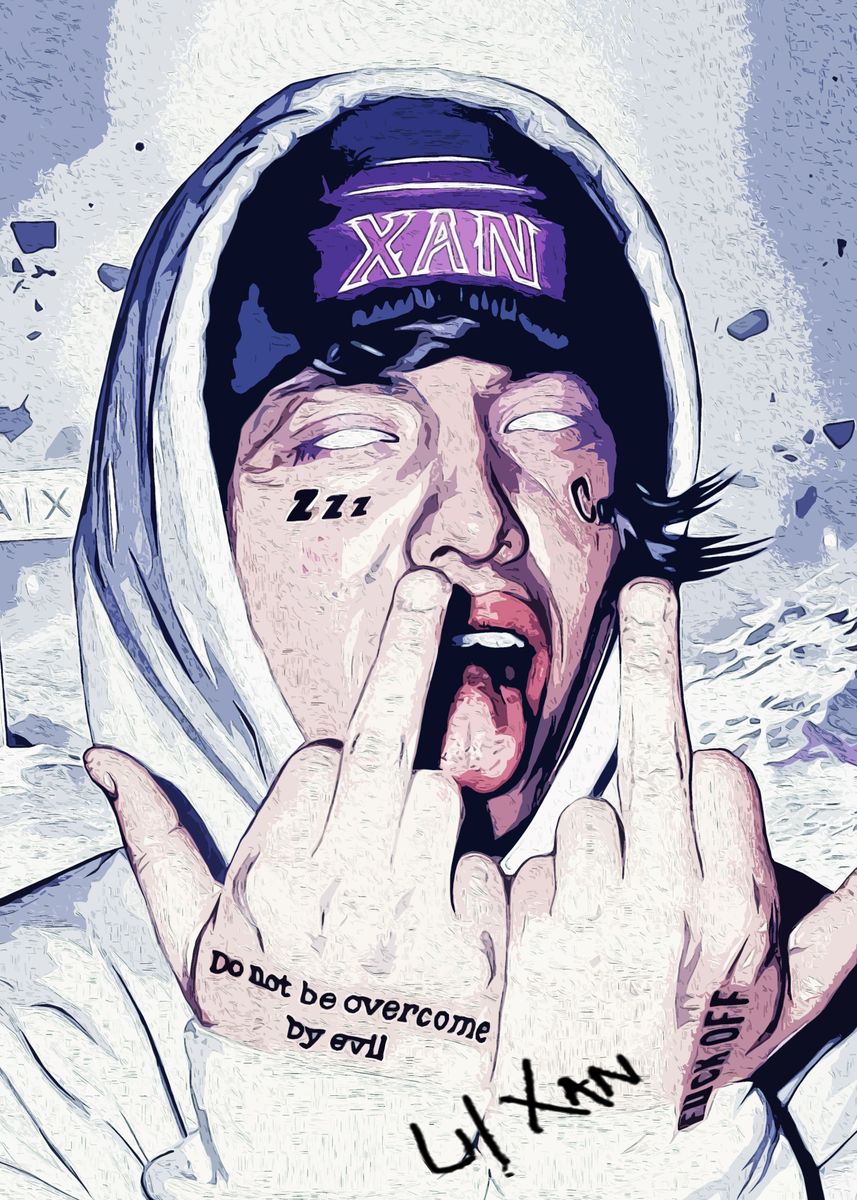 'Lil Xan' Poster, picture, metal print, paint by Dillon Holden | Displate