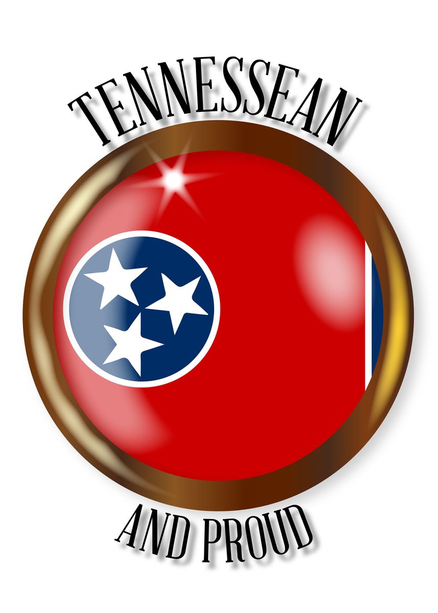 'Tennessee Proud Flag ' Poster, picture, metal print, paint by ...