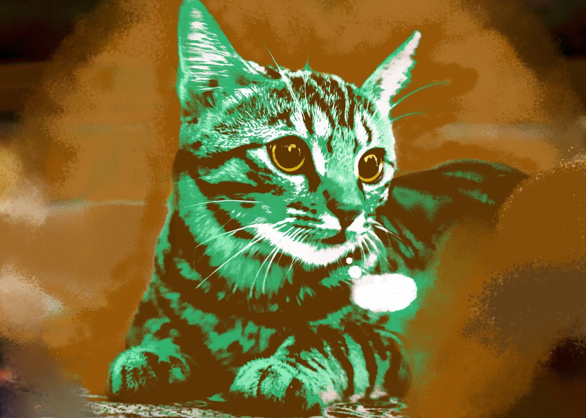 'Relieved cat' Poster by Jhon Pablo JAP | Displate