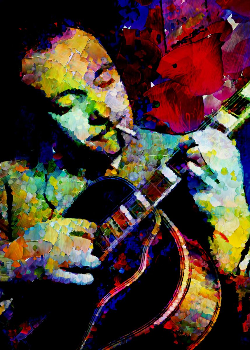 'django reinhardt' Poster, picture, metal print, paint by Alternative ...