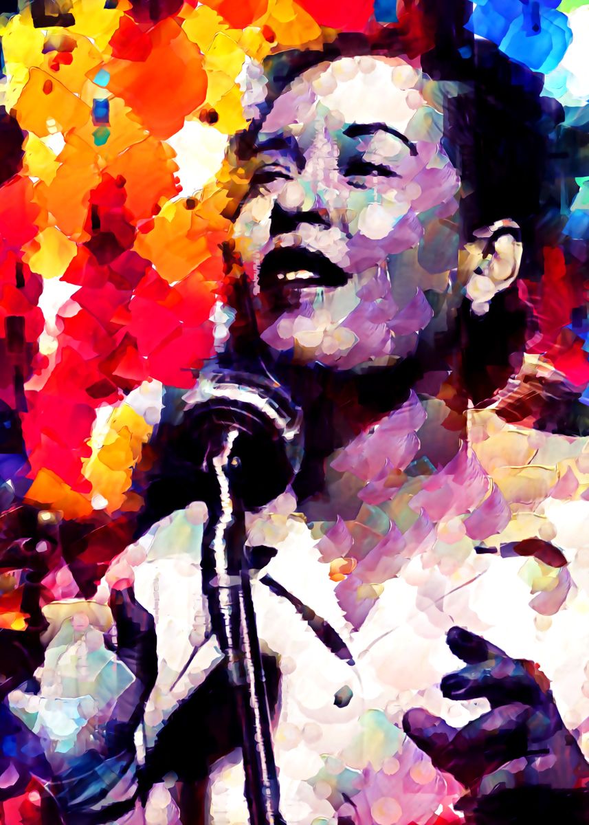 'billie holiday' Poster, picture, metal print, paint by Alternative ...