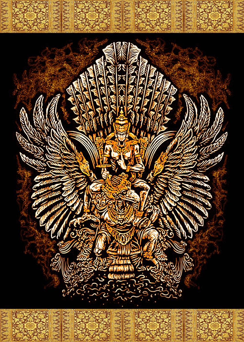 'GARUDA WISNU KENCANA' Poster, picture, metal print, paint by Dayeng ...