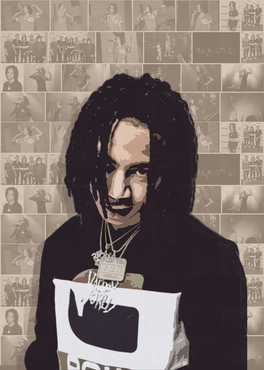 'YBN Nahmir' Poster, picture, metal print, paint by Booth Callahan ...