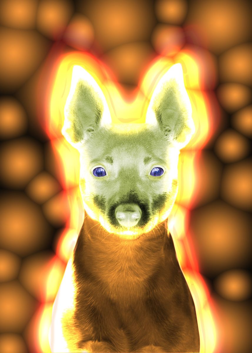 'SuperDog' Poster, picture, metal print, paint by Orland | Displate