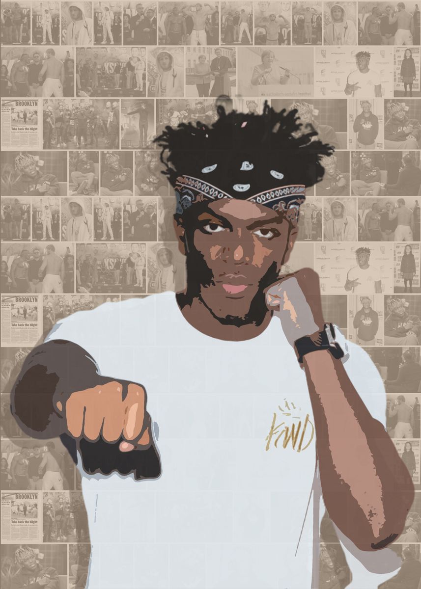 ' KSI' Poster, picture, metal print, paint by Booth Callahan | Displate