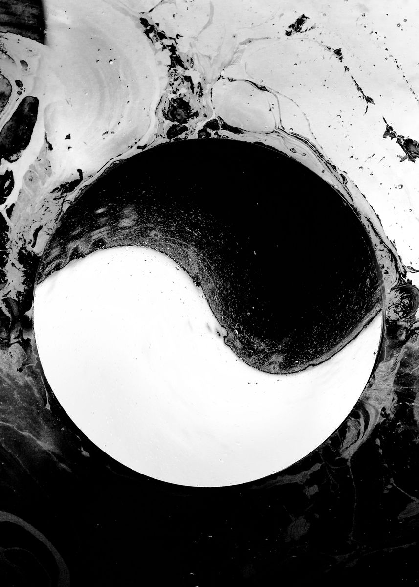 'Yin Yang Flow' Poster by Juri Fiorentino | Displate