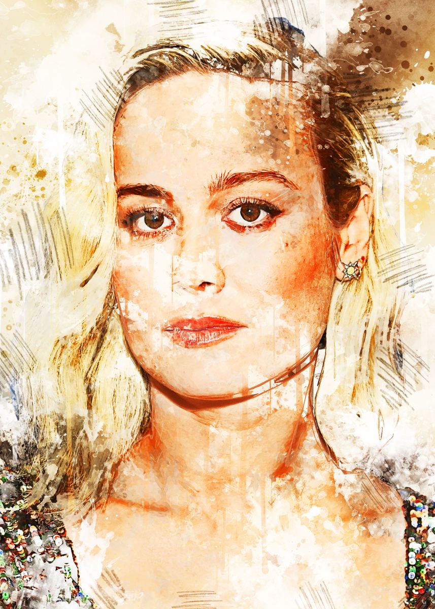 'Brie Larson' Poster by Alex Mann | Displate