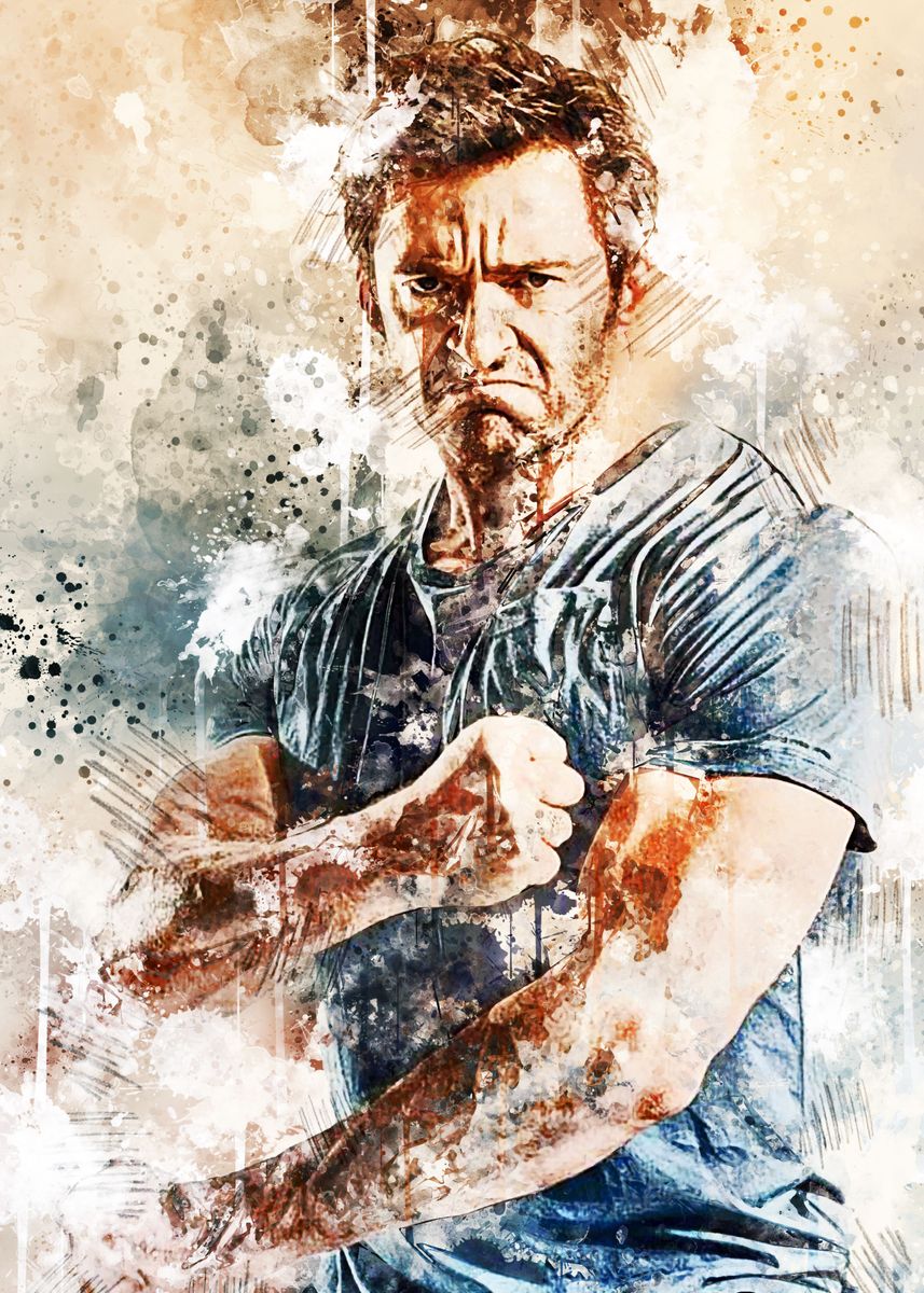 'Hugh Jackman' Poster, picture, metal print, paint by Alex Mann | Displate