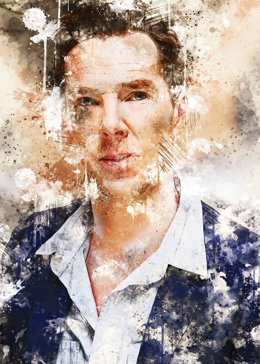 'Benedict Cumberbatch' Poster, picture, metal print, paint by Alex Mann ...