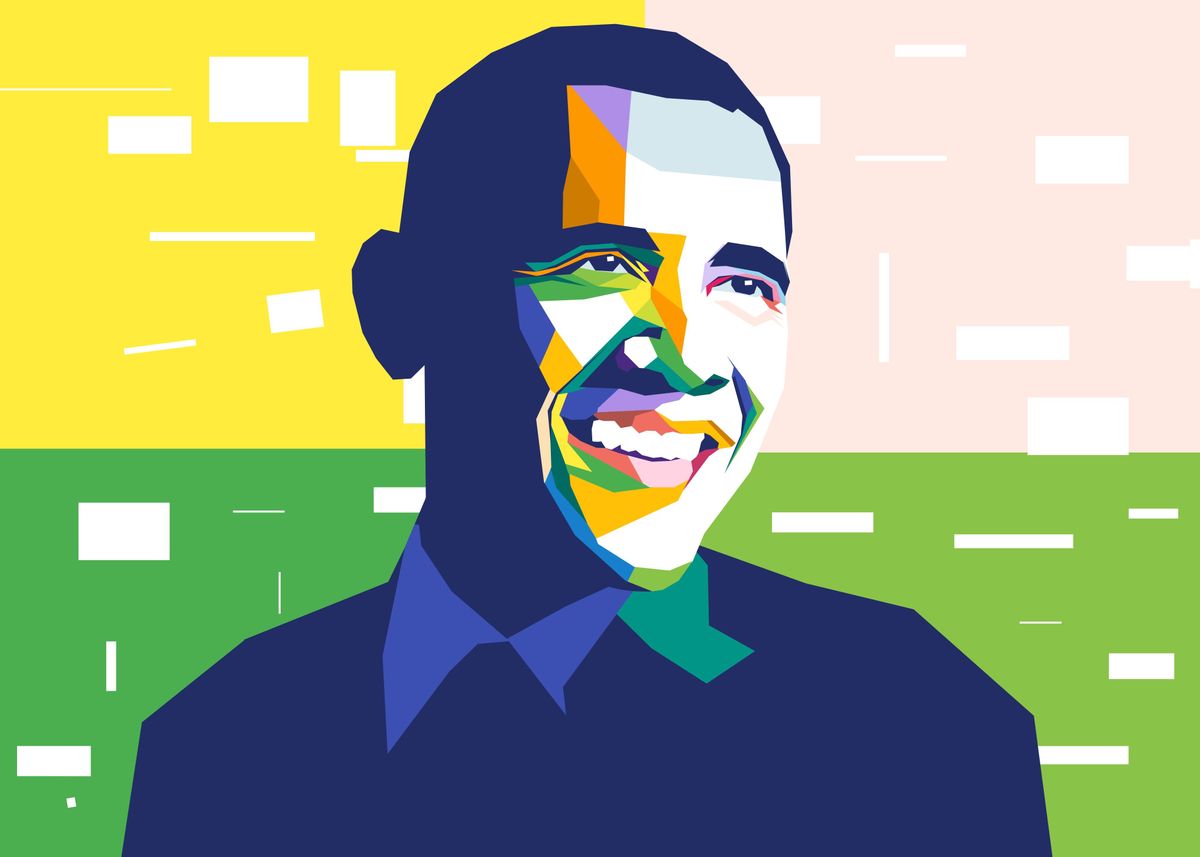 'Barrack Obama Pop Art' Poster by San Creative | Displate