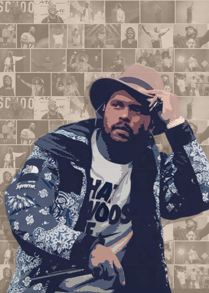 ' Schoolboy Q' Poster, picture, metal print, paint by Booth Callahan ...