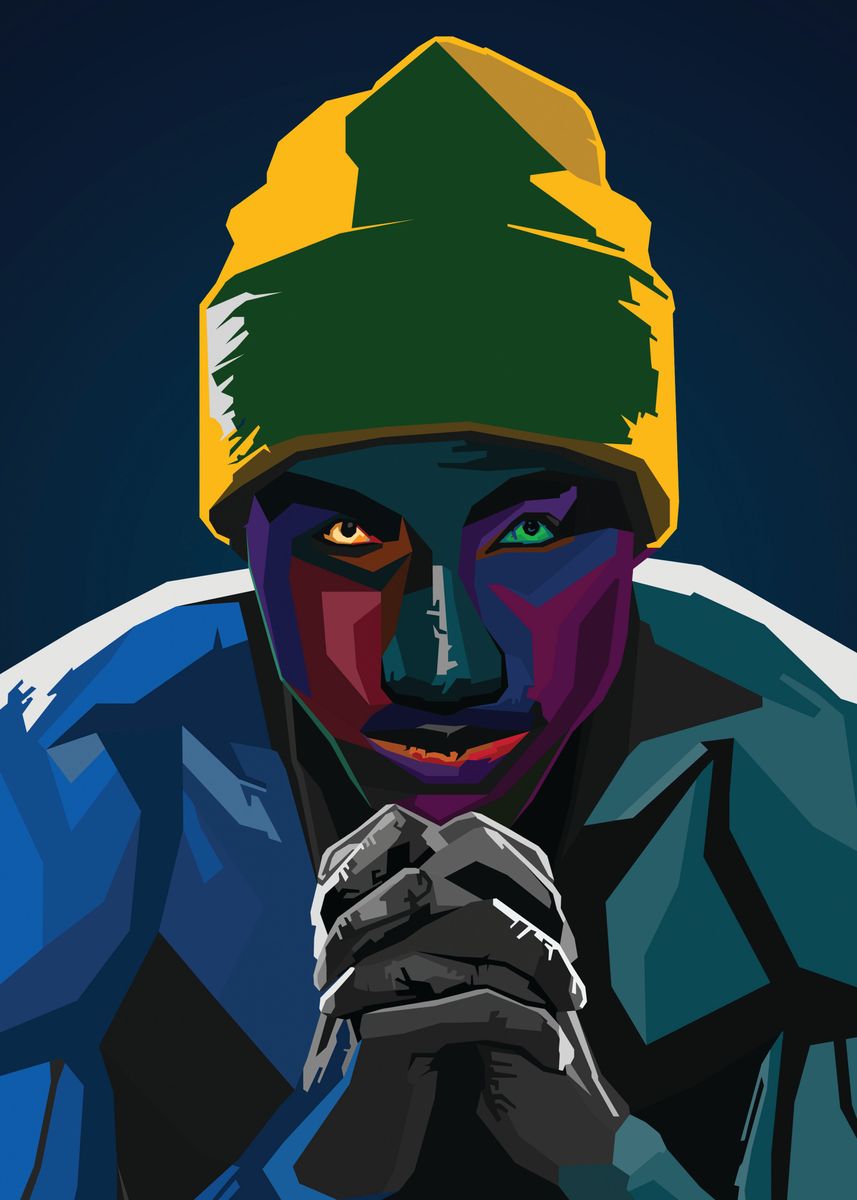 'Hopsin WPAP Popart Rapper' Poster, picture, metal print, paint by ...