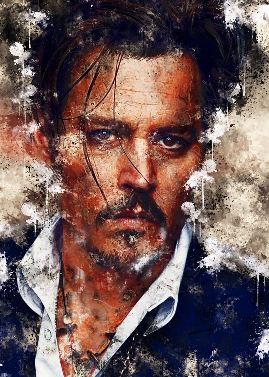'Johnny Depp' Poster, picture, metal print, paint by Alex Mann | Displate