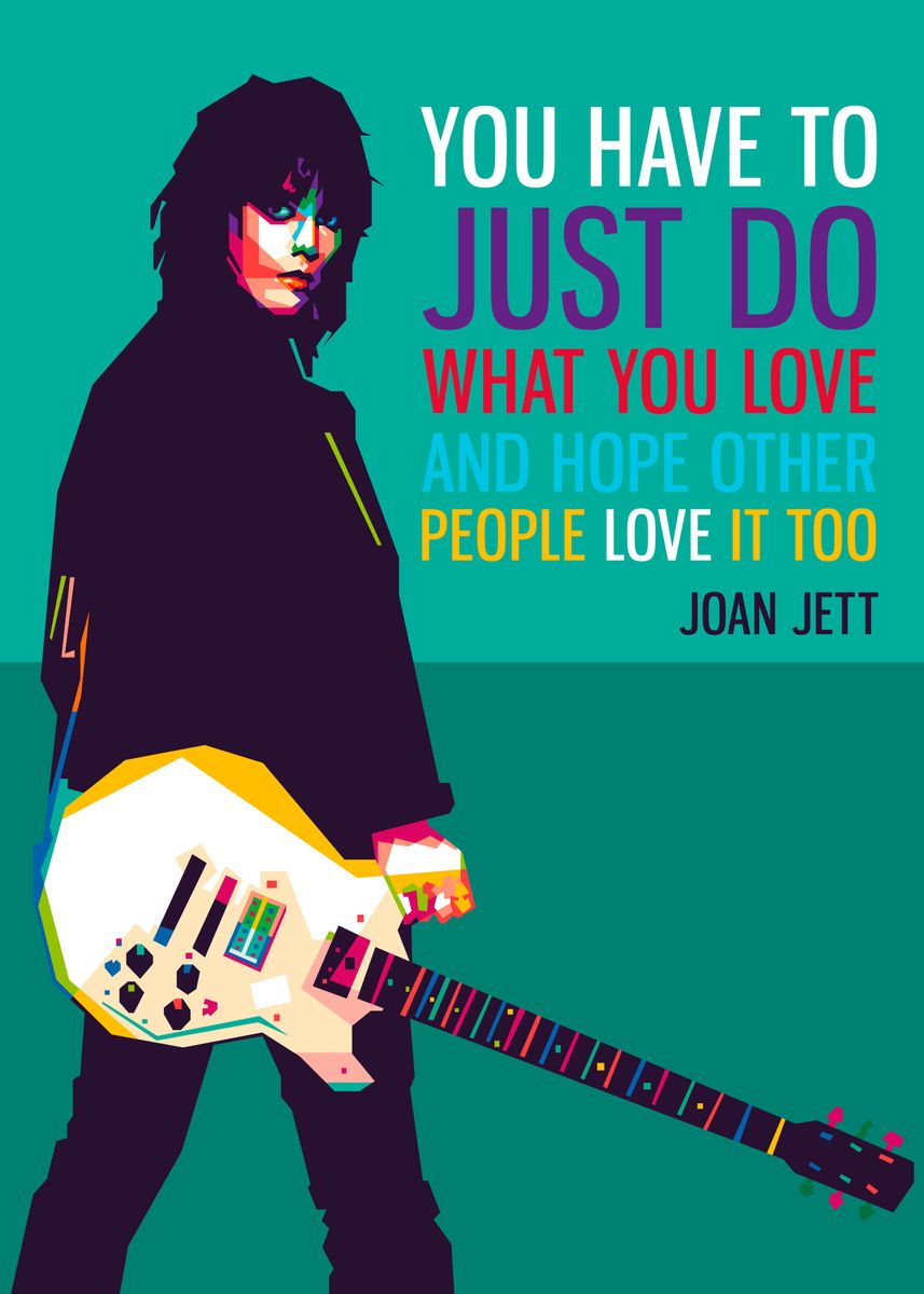 'Joan Jett' Poster, picture, metal print, paint by nofa aji zatmiko ...