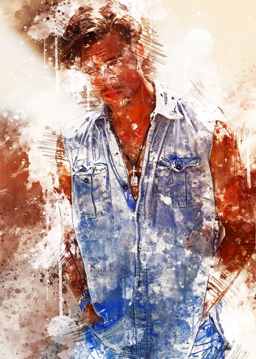 'Brad Pitt' Poster by Alex Mann | Displate