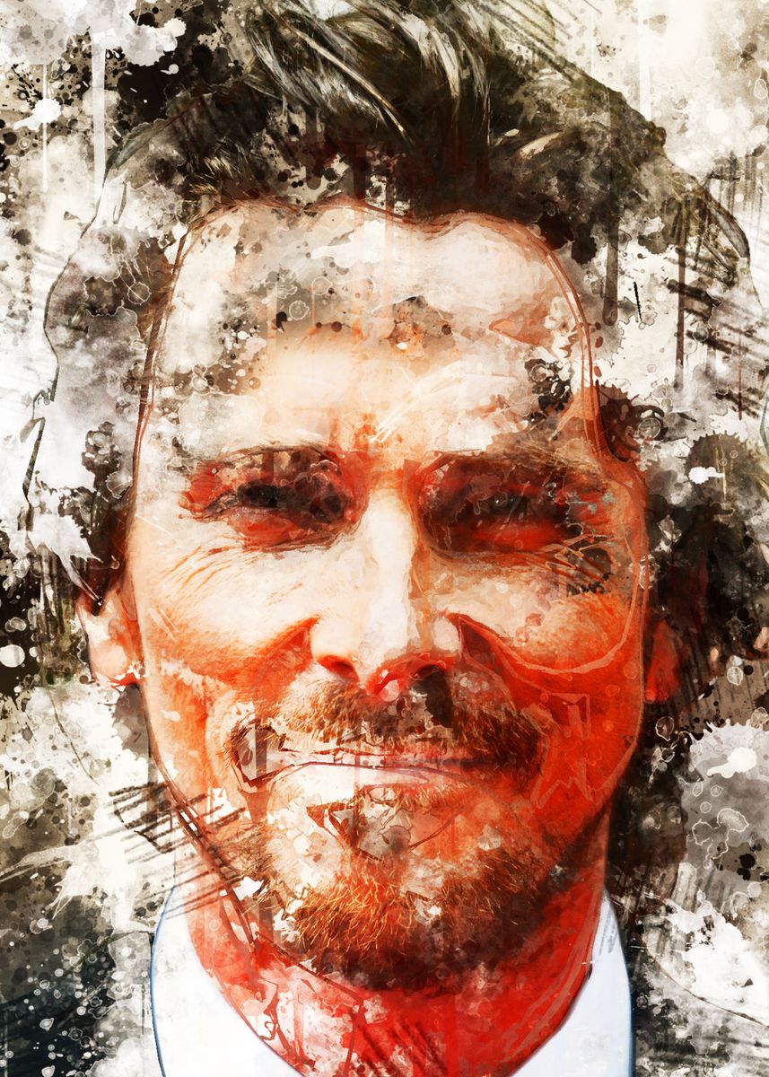 'Christian Bale' Poster by Alex Mann | Displate