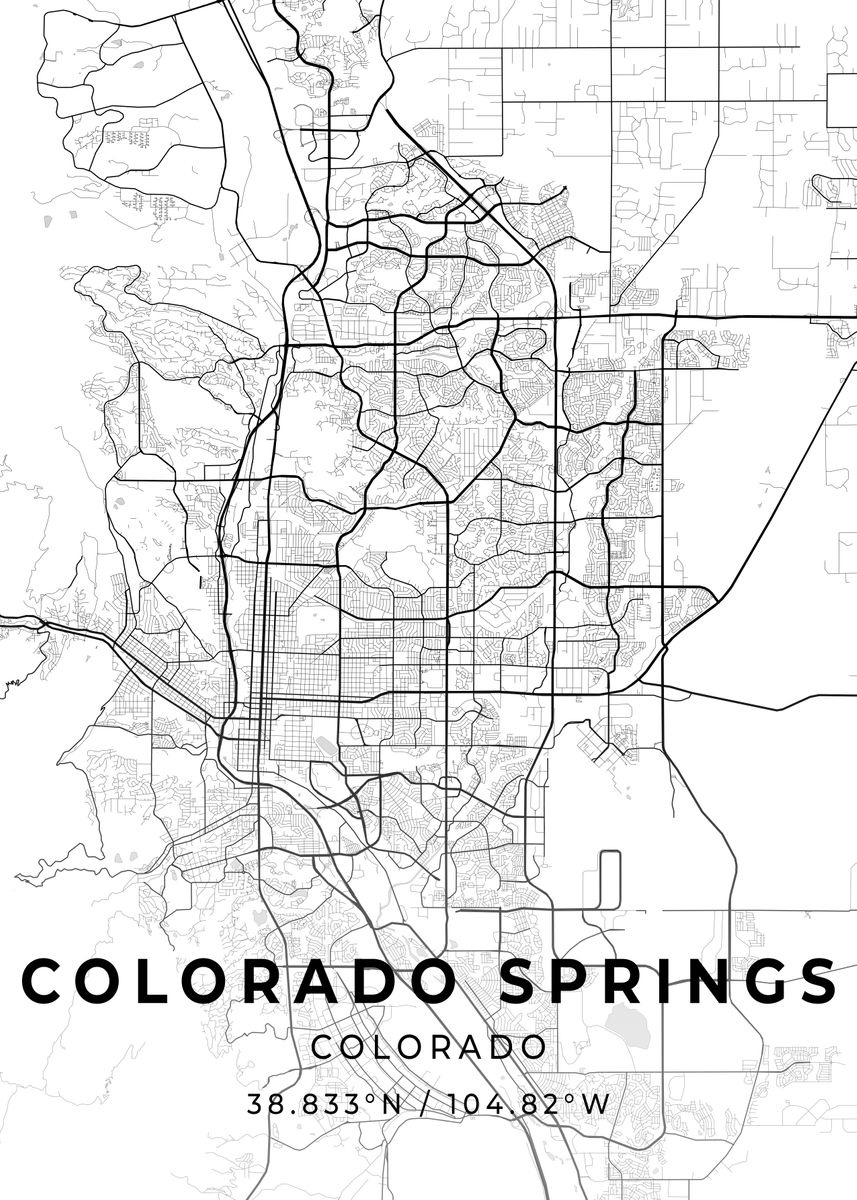 'Colorado Springs Colorado' Poster, picture, metal print, paint by ...